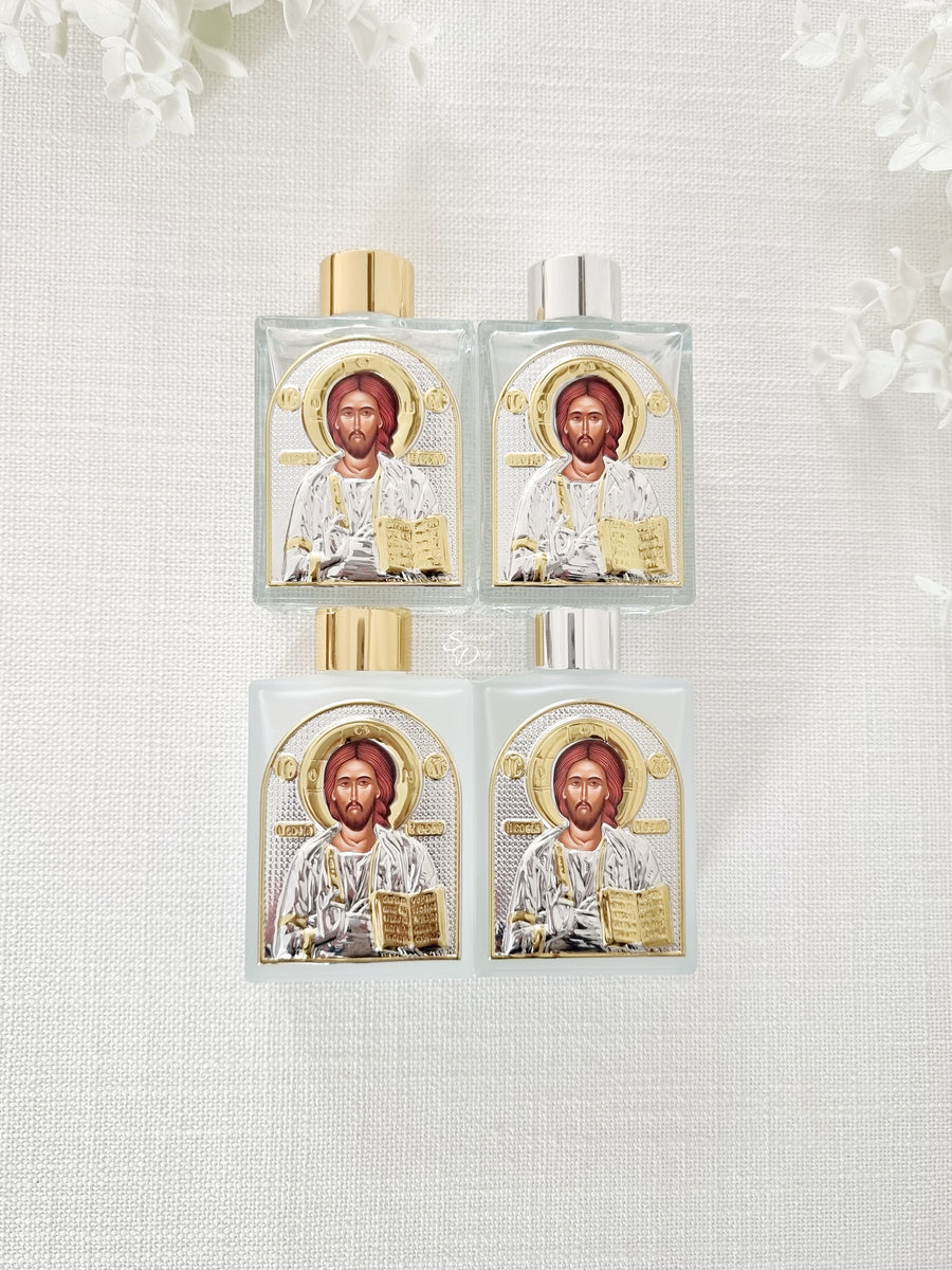 BTL028 'Christ the Teacher' | 'Christ Pantocrator' - Orthodox Oil Bott ...